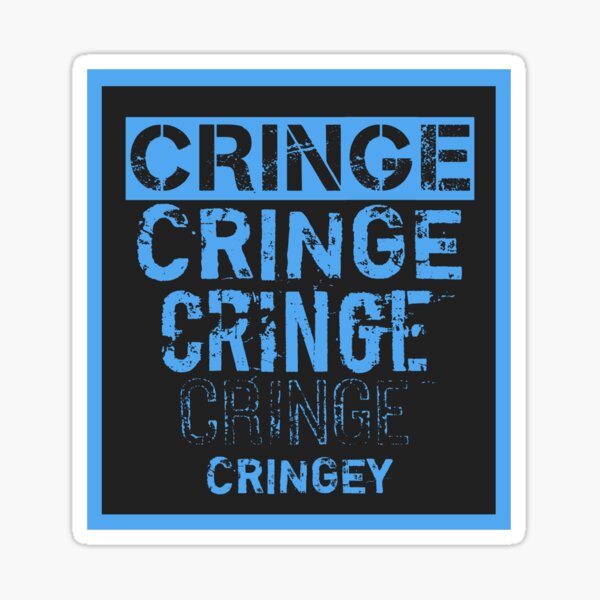 "Colloquial style. Cringe." Sticker for Sale by vibeno1 | Redbubble
