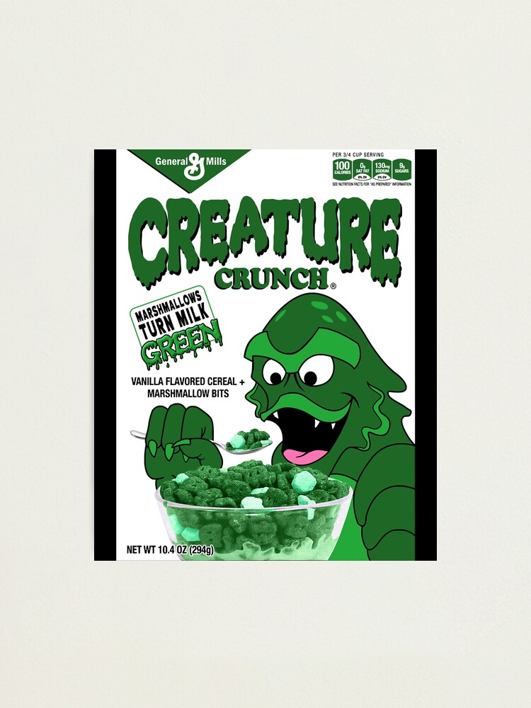 "Creature Crunch Monster Turns Milk Green Parody 70s Monster Breakfast ...