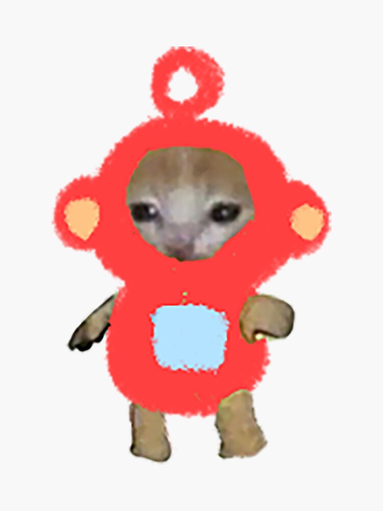 "teletubby cat" Sticker for Sale by pakupiranha | Redbubble