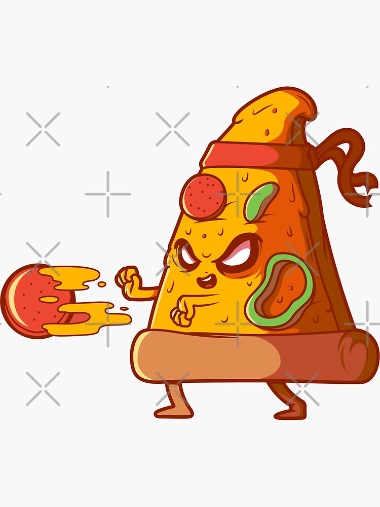 "Pizza Power" Sticker for Sale by PSYSTICKS | Redbubble
