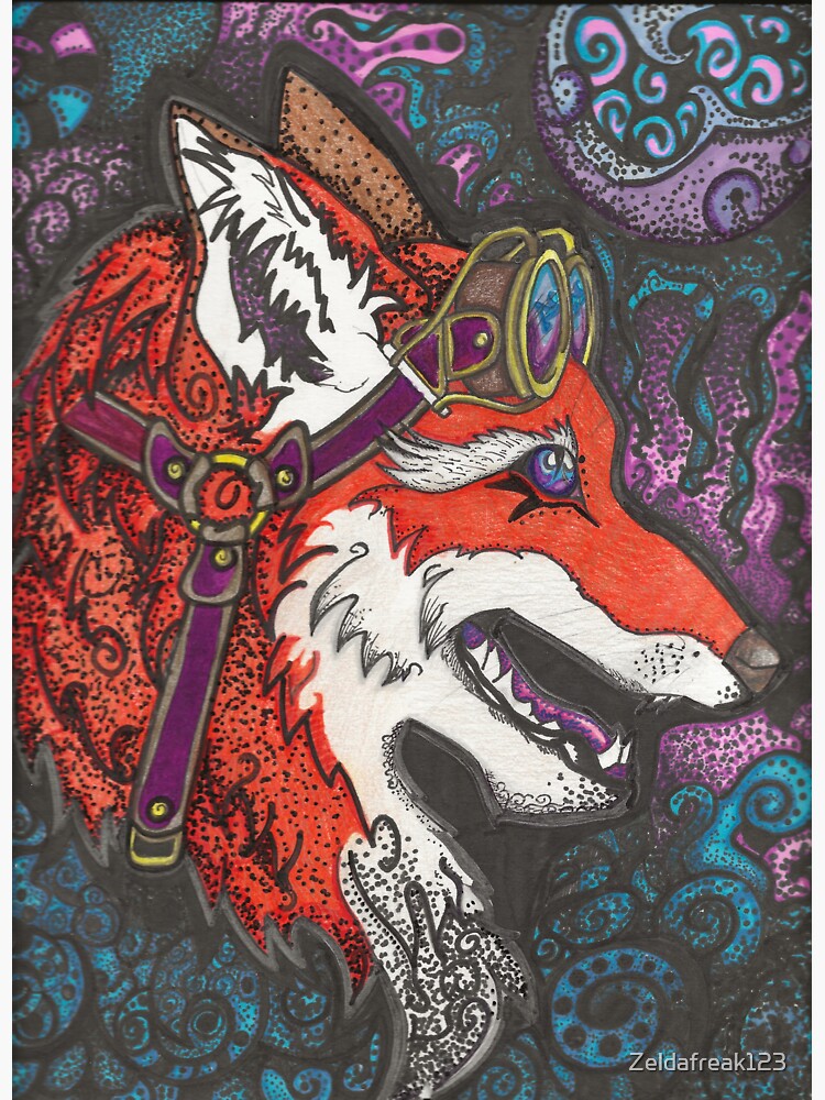 "Steam Fox" Sticker by Zeldafreak123 | Redbubble