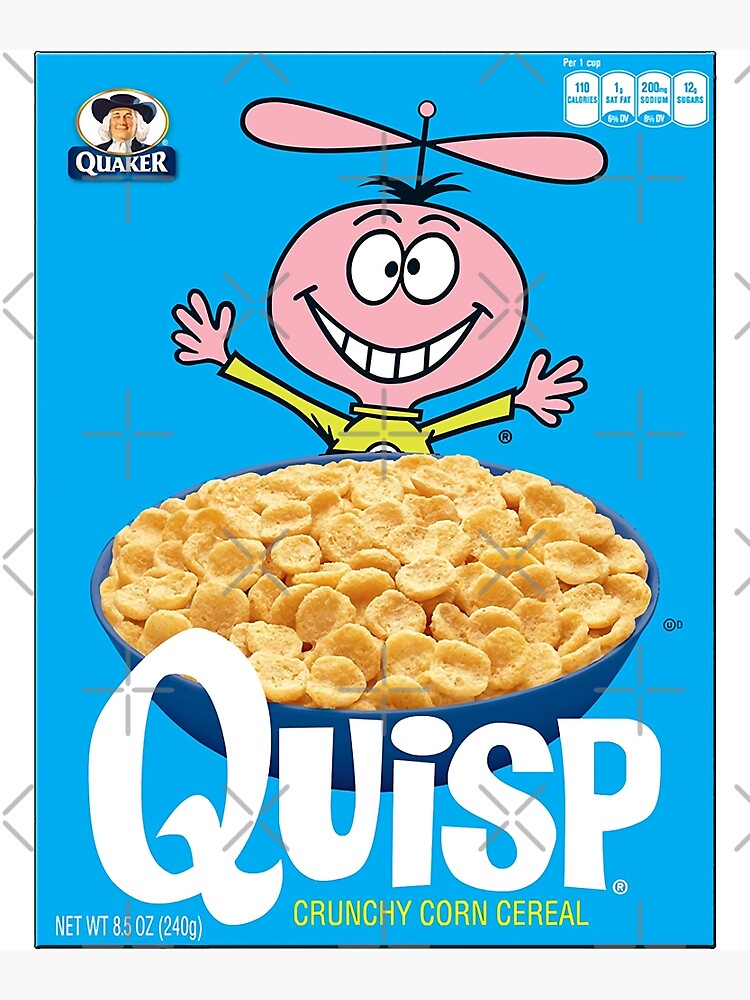 "Fruit Brute Breakfast General Mills Quisp Cereal Retro" Poster for ...