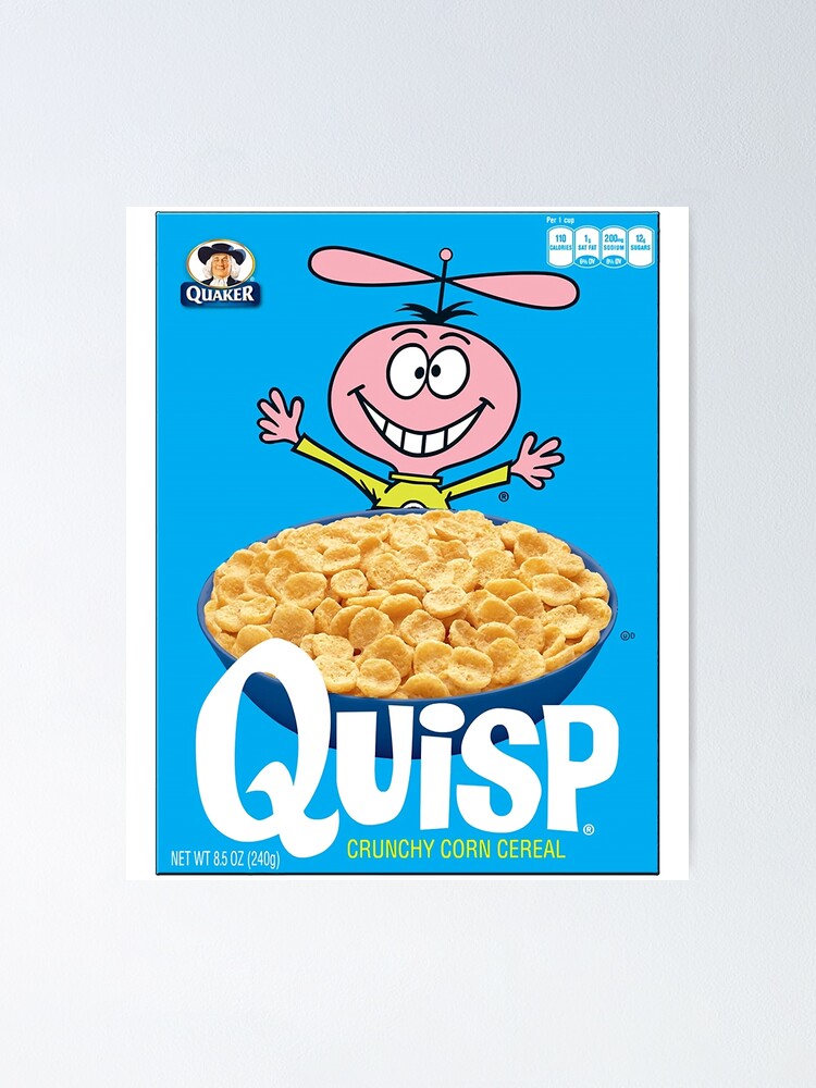 "Fruit Brute Breakfast General Mills Quisp Cereal Retro" Poster for ...