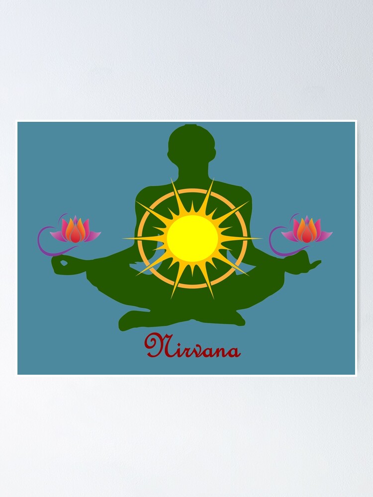"Yoga Meditation Reaching Nirvana" Poster for Sale by FlyingSourcer ...