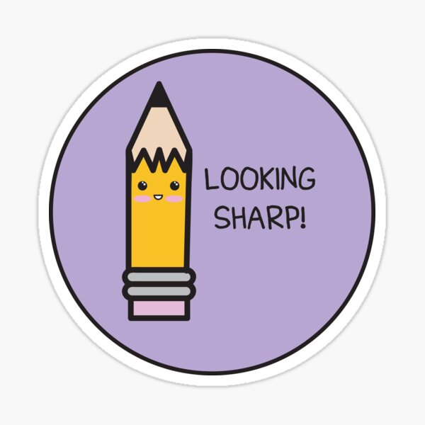 "Looking Sharp" Sticker for Sale by babybigfoot | Redbubble