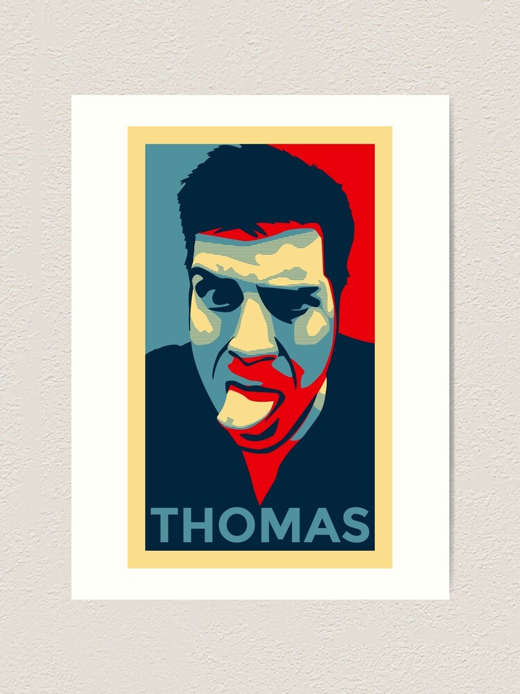 "Thomas Profile Picture - Shepard Fairey Obama Hope Style" Art Print by ...