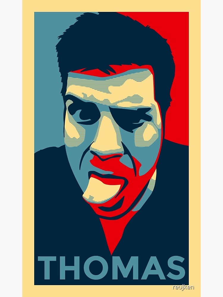 "Thomas Profile Picture - Shepard Fairey Obama Hope Style" Art Print by ...