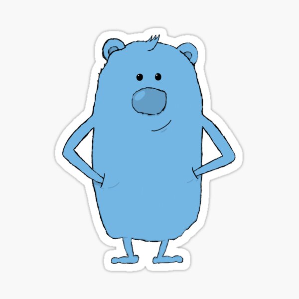 "Blue bear" Sticker for Sale by maassenware | Redbubble