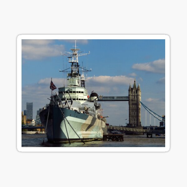 "HMS Belfast" Sticker for Sale by wiggyofipswich | Redbubble