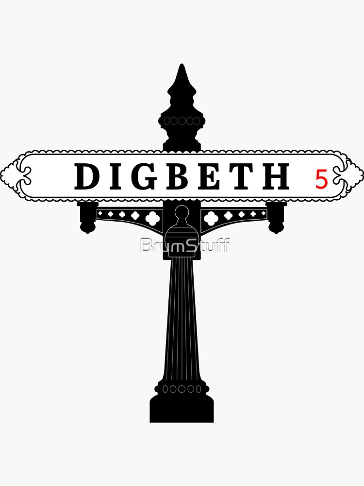 "Digbeth B5 Vintage Street Sign" Sticker for Sale by BrumStuff | Redbubble