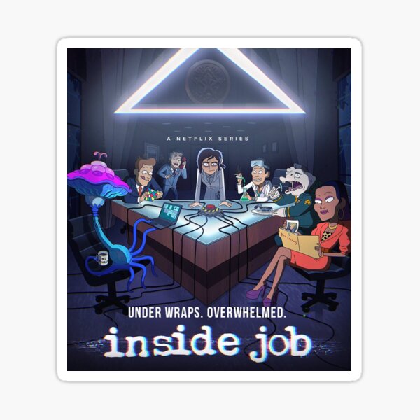 "Inside Job Netflix 2021 - Cognito Inc" Sticker for Sale by Funny-Quote ...