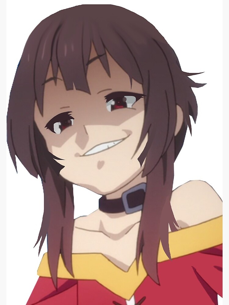 "Smug Megumin Face (KonoSuba)" Spiral Notebook for Sale by ...