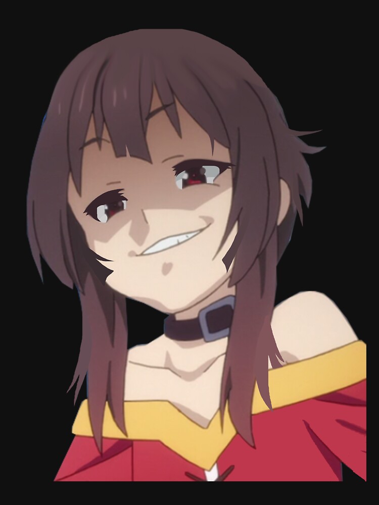 "Smug Megumin Face (KonoSuba)" T-shirt for Sale by kawaiicrossing ...