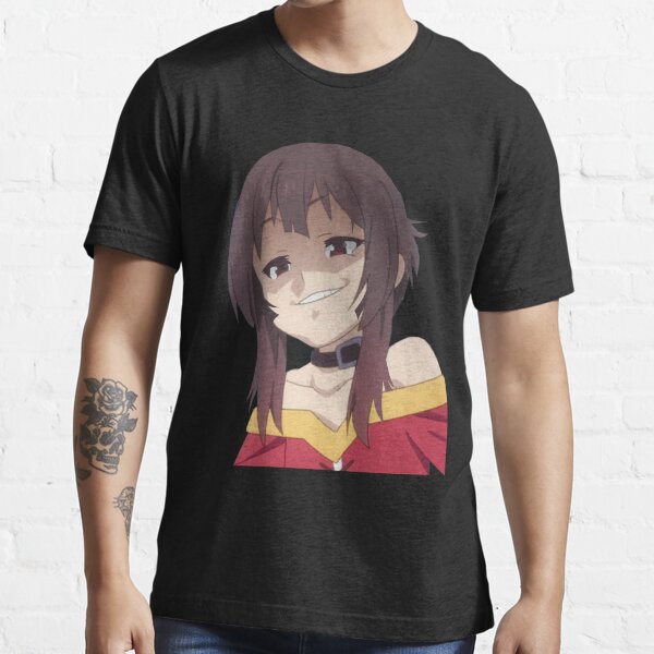 "Smug Megumin Face (KonoSuba)" T-shirt for Sale by kawaiicrossing ...