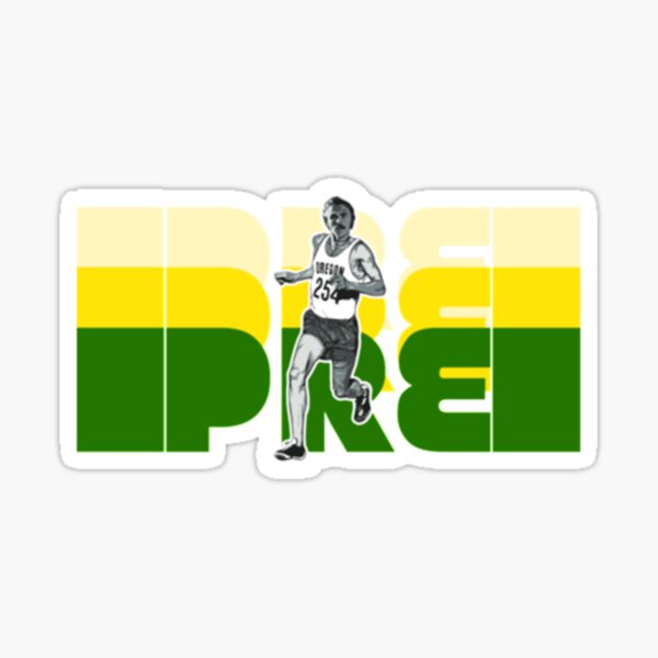 "Steve Prefontaine PRE " Sticker by SmallsPhoto | Redbubble