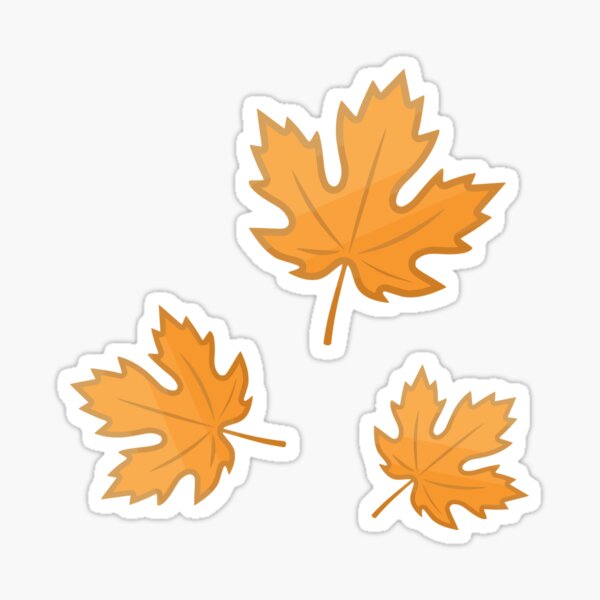 "triple maple leaf" Sticker for Sale by genjerhotaka | Redbubble