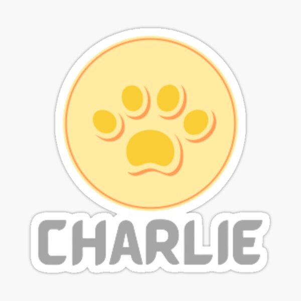 "charlie dogs name" Sticker for Sale by pushpakumara762 | Redbubble
