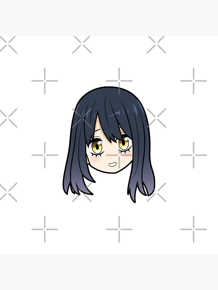 "Mieruko-chan Yotsuya Miko Chibi Head" Pin for Sale by ChibiCheems ...