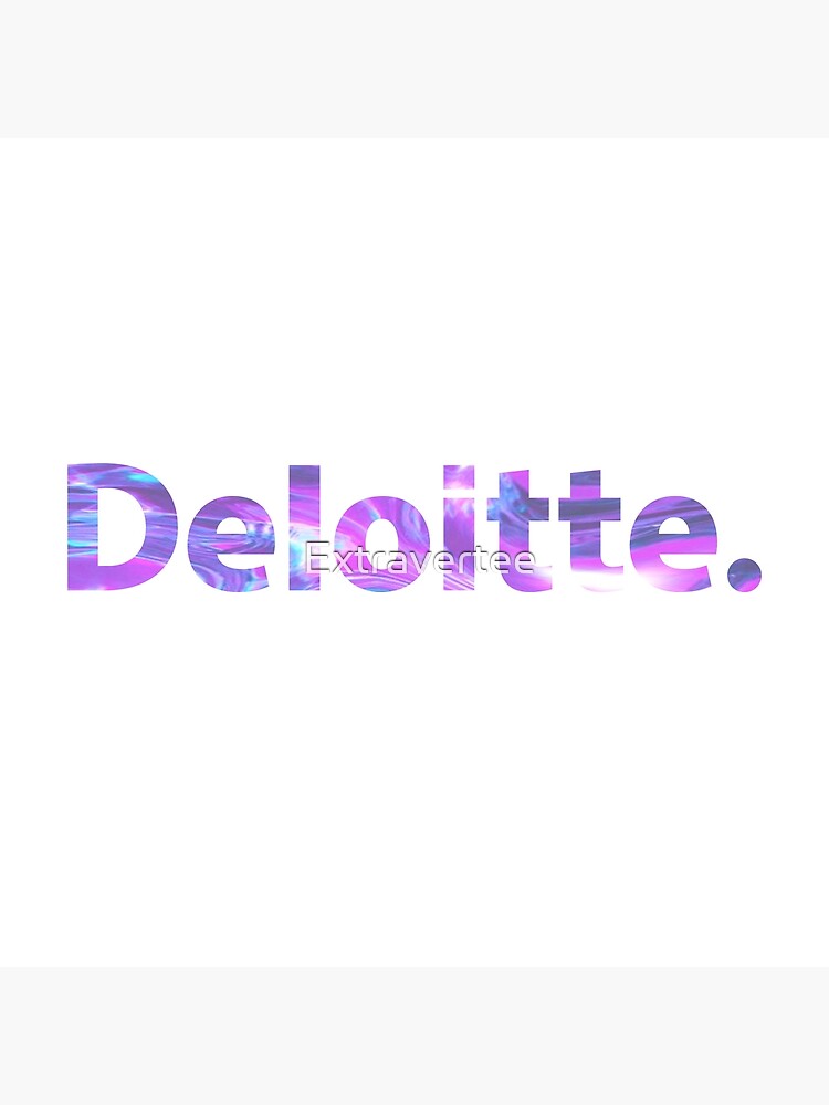 "DELOITTE Holographic" Poster for Sale by Extravertee | Redbubble