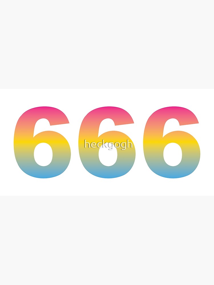 "666 Devil Number Pride Flag Gradient Pansexual" Poster for Sale by ...