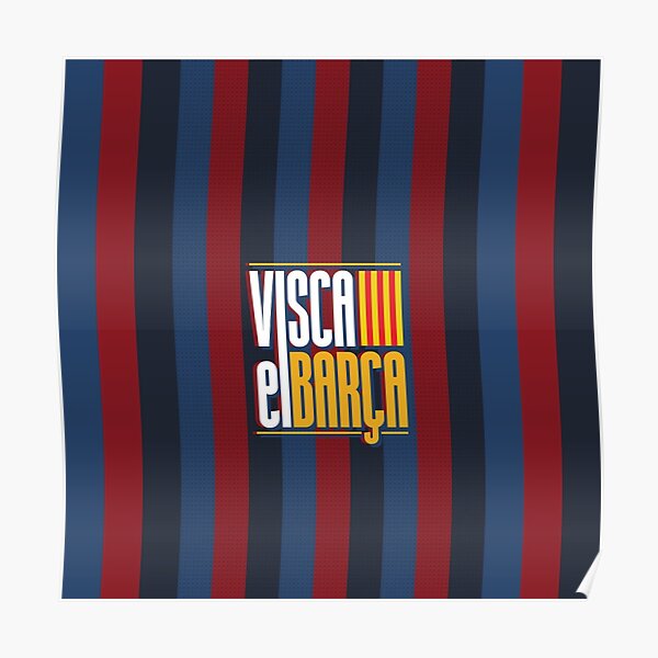 Póster «FC Barcelona Visca el Barca» de farqaleitart | Redbubble
