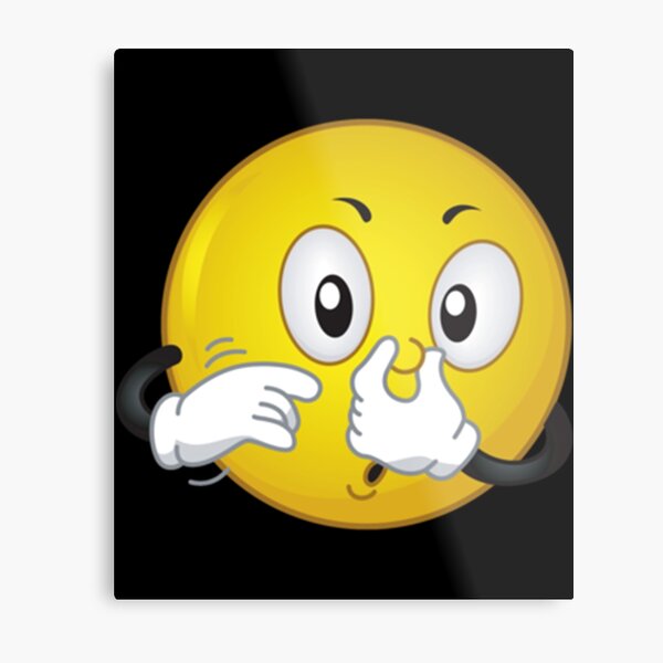 "Bad Smell emoji " Metal Print for Sale by HallionClothing | Redbubble