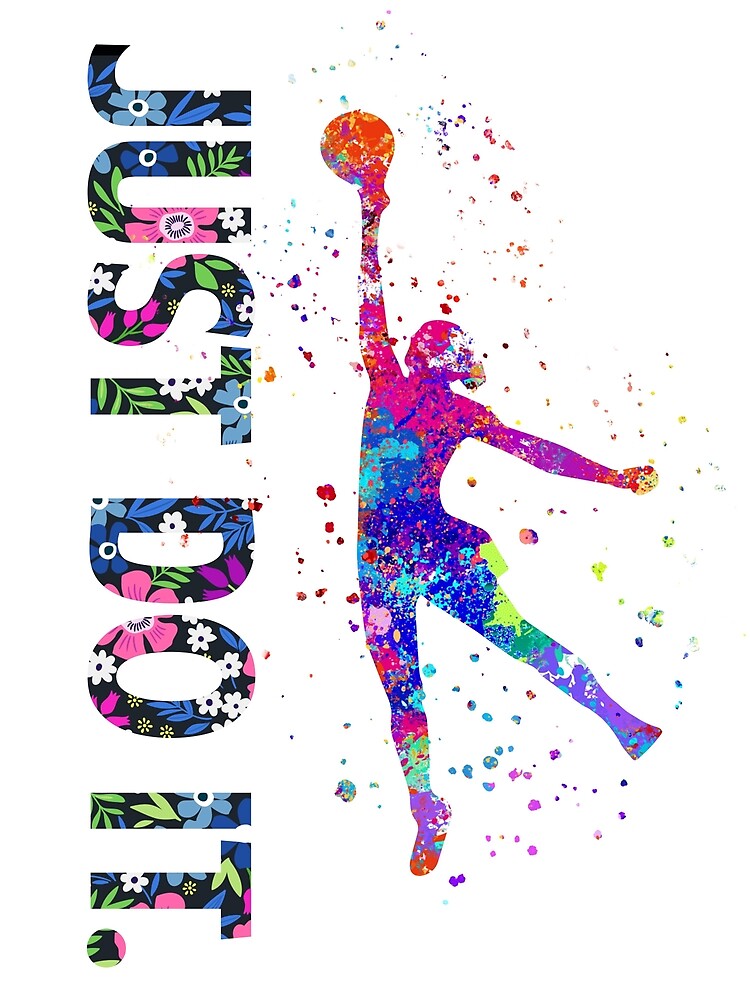 "Netball Just Do It Watercolor Art" Poster for Sale by LittleFunky79 ...