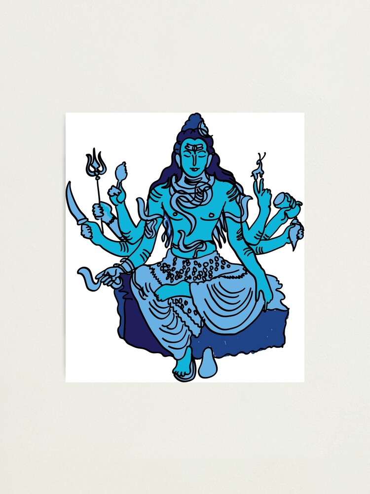 "lord shiva | lord shiva | blue colour lord shiva" Photographic Print ...