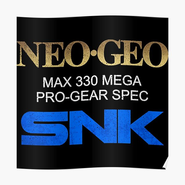 "Neo Geo Pro Gear Spec Gold Retro Design " Poster for Sale by ...
