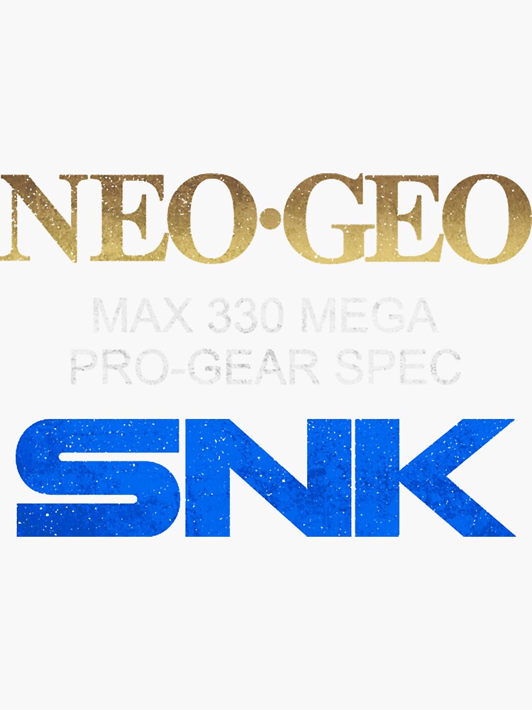 "Neo Geo Pro Gear Spec Gold Retro Design " Sticker for Sale by ...