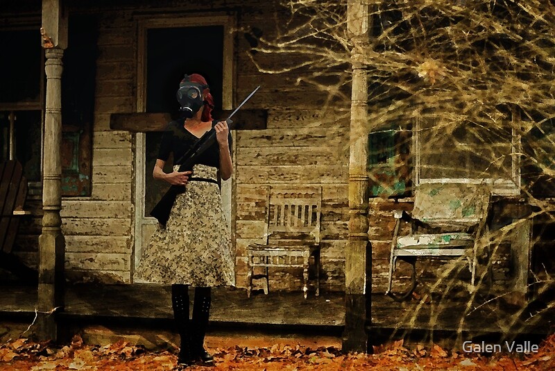 "Sentry - Post Apocalyptic Guard Duty" by Galen Valle | Redbubble