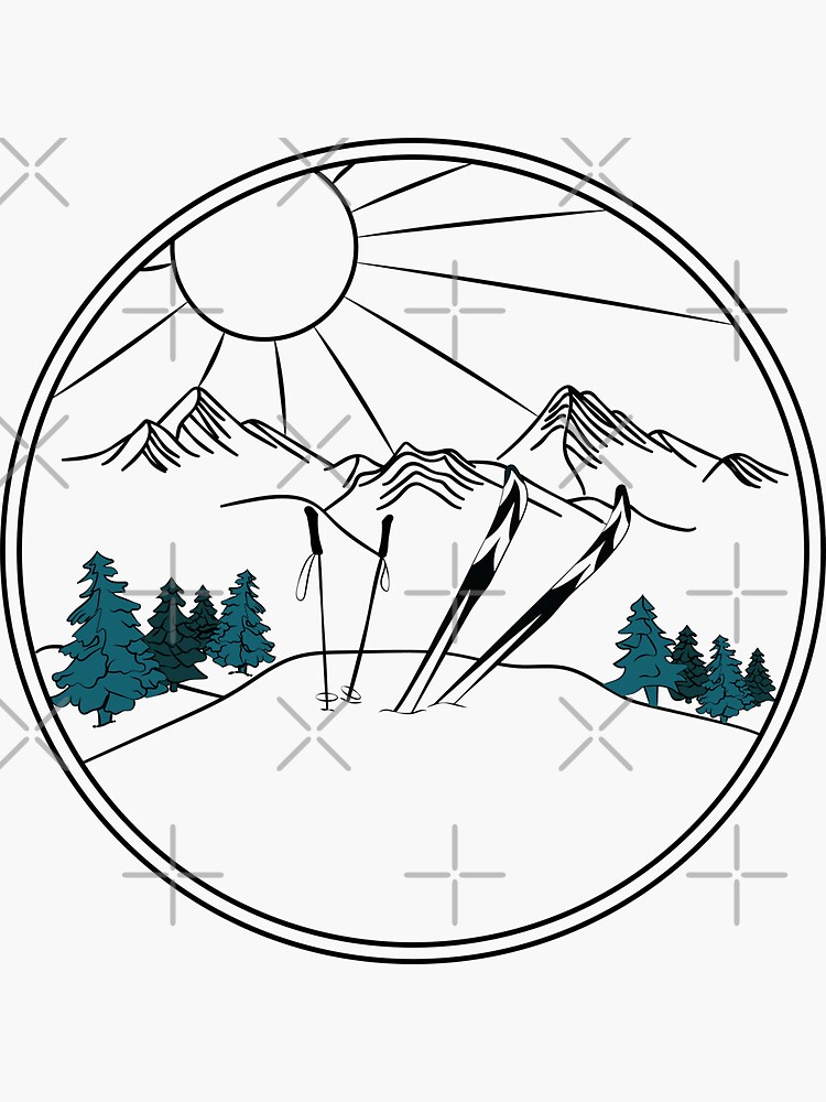 "Ski You Later Winter Sports" Sticker for Sale by TheInkElephant ...