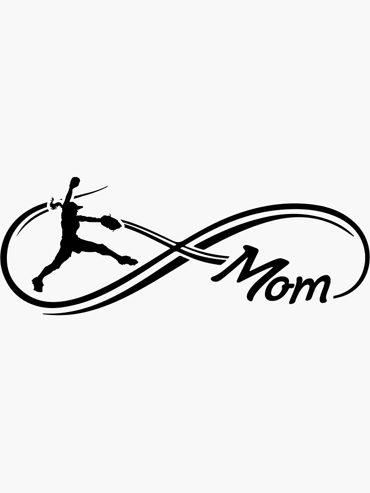 "infinity symbol Softball" Sticker for Sale by Vanthuandesign | Redbubble