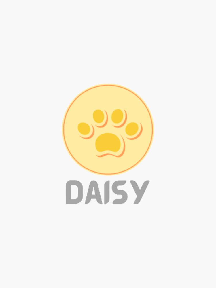"Daisy dogs name" Sticker for Sale by pushpakumara762 | Redbubble