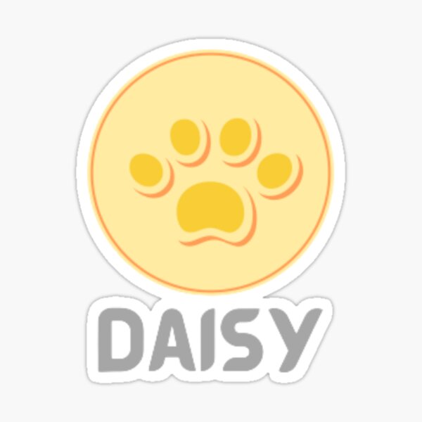 "Daisy dogs name" Sticker for Sale by pushpakumara762 | Redbubble