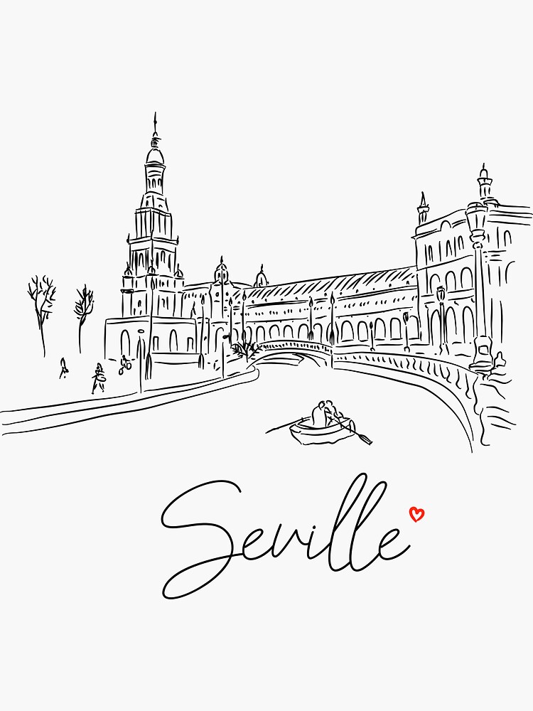 "Seville" Sticker for Sale by MerchSuperb | Redbubble