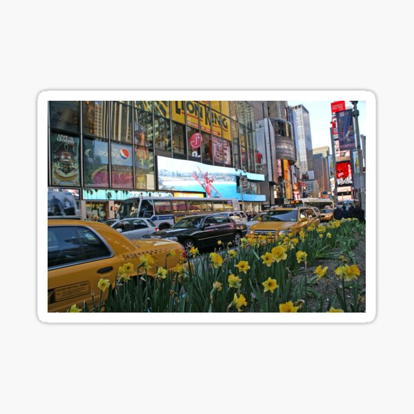 "Times Square, New York" Sticker for Sale by wondertree | Redbubble