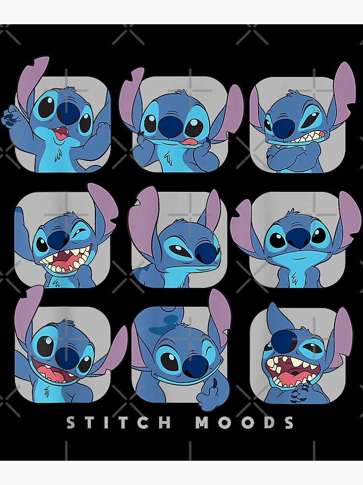 "Lilo and Stitch Moods" Poster for Sale by ShareeNunez | Redbubble