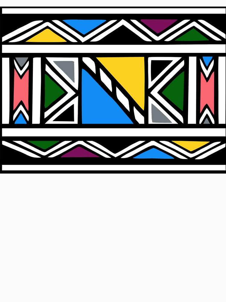 "Ndebele Print" T-shirt for Sale by AfricanThings | Redbubble | ndebele ...