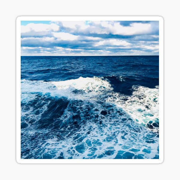 "Blue Ocean Waves | Ocean Lover | Gift for Sea Lovers" Sticker by ...