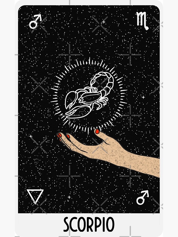 "Scorpio Astrology Tarot Card" Poster for Sale by ManzoCarey | Redbubble