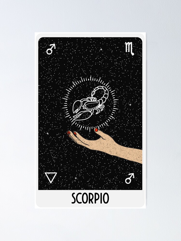 "Scorpio Astrology Tarot Card" Poster for Sale by ManzoCarey | Redbubble