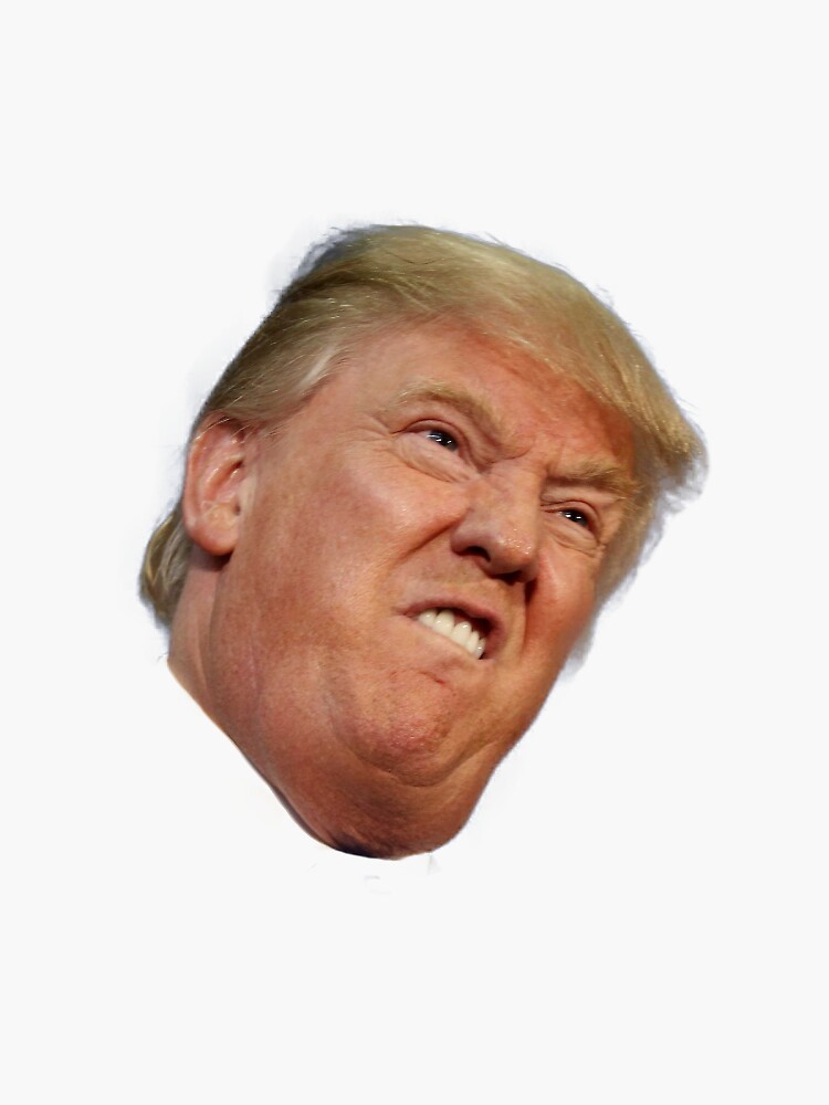"Donald Trump Meme Angry Face" Sticker for Sale by SkertNation | Redbubble