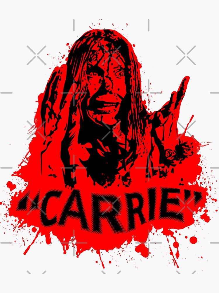 "CARRIE" Sticker for Sale by DCdesign | Redbubble