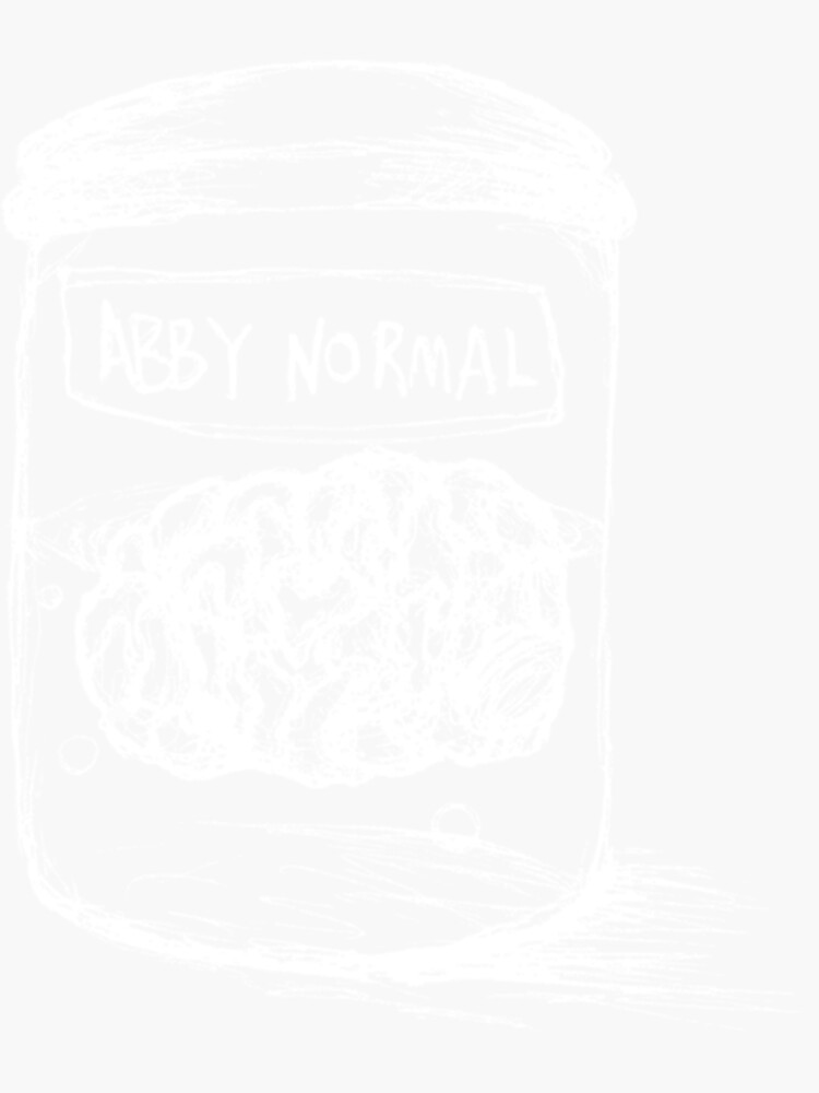 "abby normal" Sticker by JasonNikolaus | Redbubble