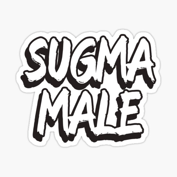 Pegatina «Sugma Male Grindset Meme» de Slav-Art | Redbubble