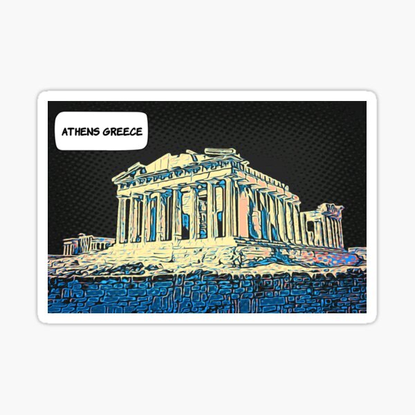 "Greece Athens- Parthenon" Sticker for Sale by CalliopeCr | Redbubble