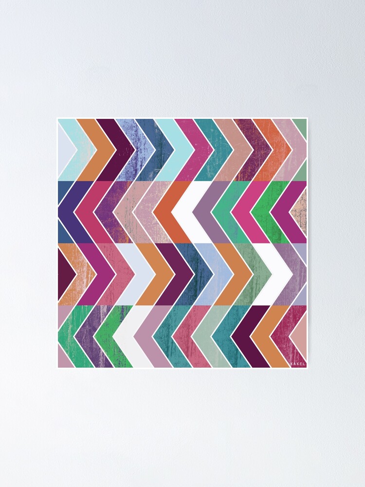 "Zig Zag" Poster for Sale by Kakel | Redbubble