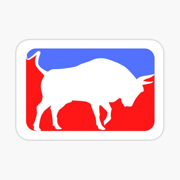 " Bull logo" Sticker for Sale by woodykati | Redbubble