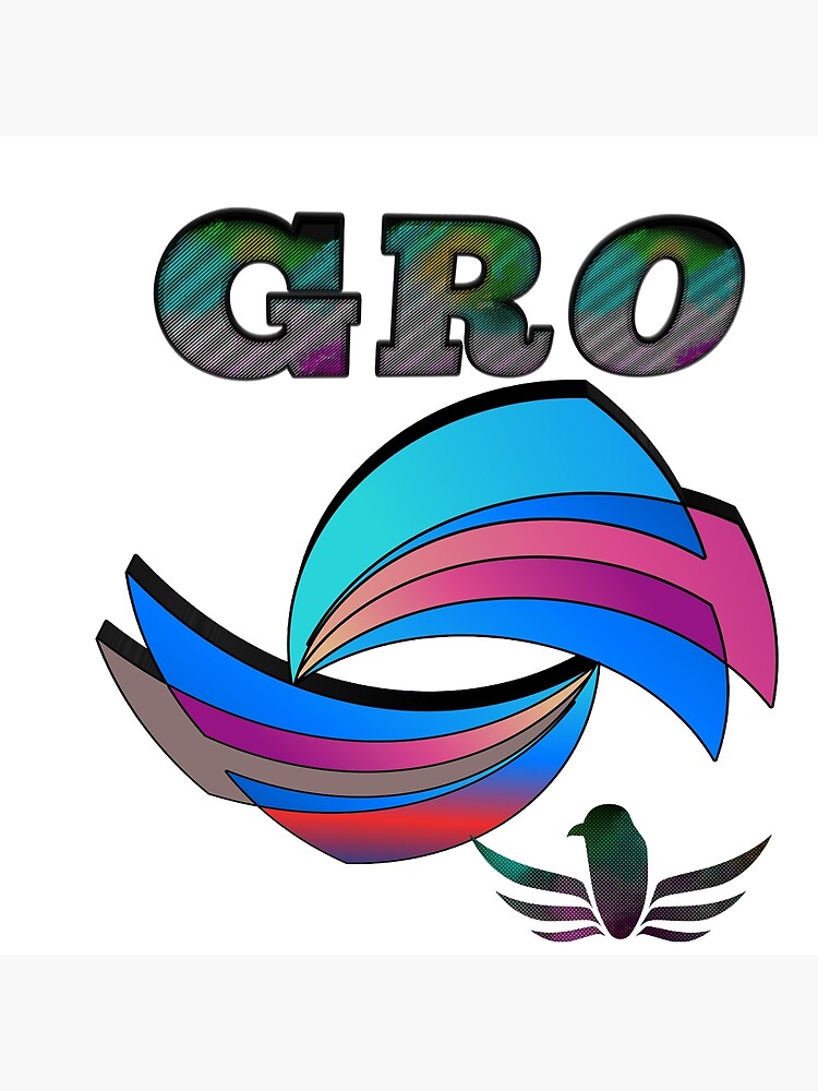 "So beautiful colorful gro logo" Poster for Sale by Qamar92 | Redbubble